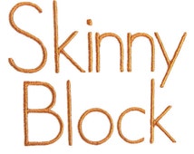 Unique skinny font related items | Etsy