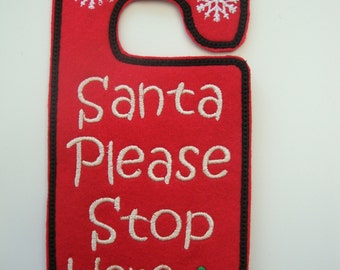 Santa stop here | Etsy