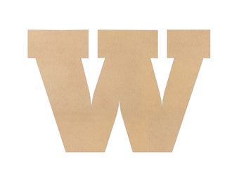 Wooden letter w | Etsy