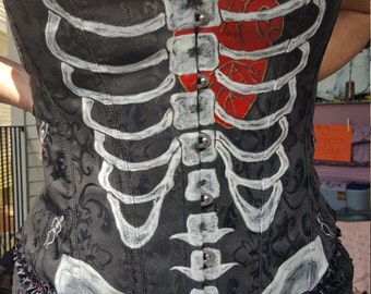 Skeleton corset | Etsy