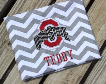 Ohio state blanket | Etsy