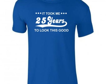 Unique 25th birthday tshirt related items | Etsy