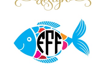 Unique fish svg related items | Etsy