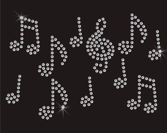 Music note applique | Etsy