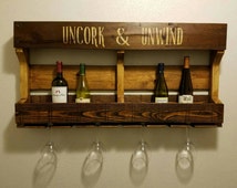 Unique wine glass rack related items | Etsy