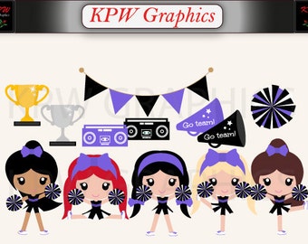Cheerleader clipart | Etsy