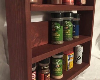 Unique red spice rack related items | Etsy