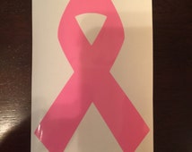 Unique cancer ribbon decal related items | Etsy