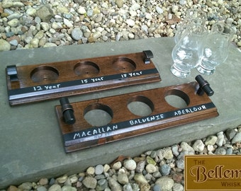 Items similar to Solid Oak, dovetailed, beer flight carrier and tasting ...