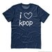 Kpop Shirt I Love K-pop T-shirt cute korean tee kawaii