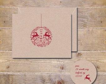 Rustic holiday cards | Etsy