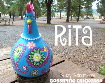 Unique gourd chickens related items | Etsy