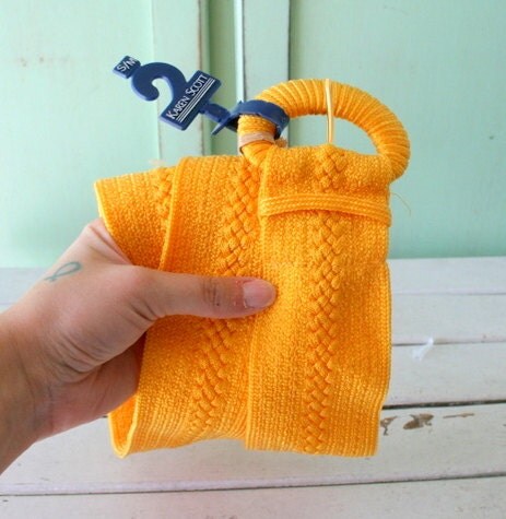 The MUSTARD YELLOW Belt…..size small to medium …..retro. boho. yellow ...