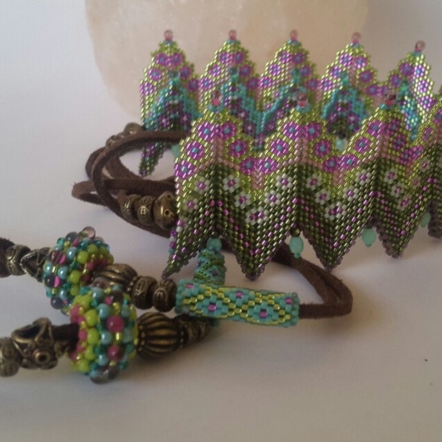 Bead weaving jewelry patterns instructions by HeatherCollinBeading