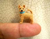 Miniature Samoyed Micro Crochet Mini Amigurumi Dog Stuff