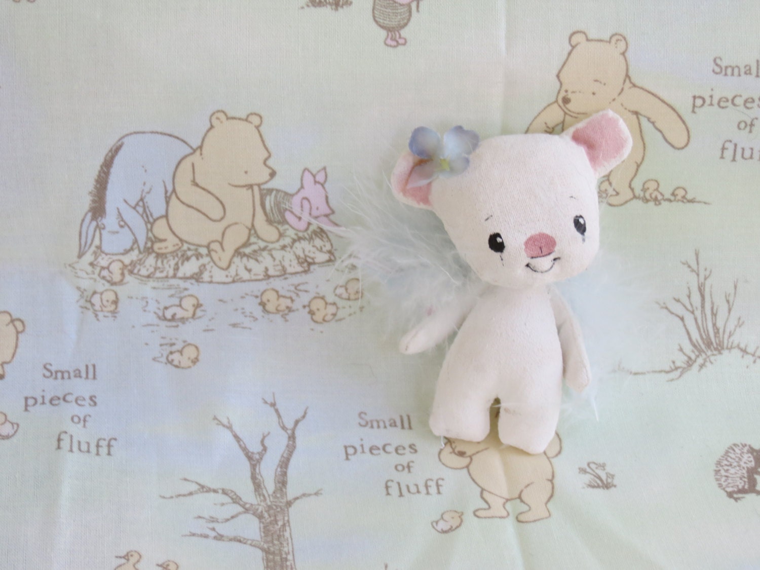 Tiny White bear White Baby Bear Teddy bear Collectable