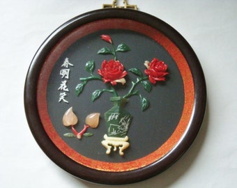 Unique round shadow box related items | Etsy