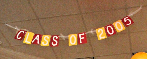 Class Reunion Customized Banner CHOOSE YOUR COLORS by BananaLala