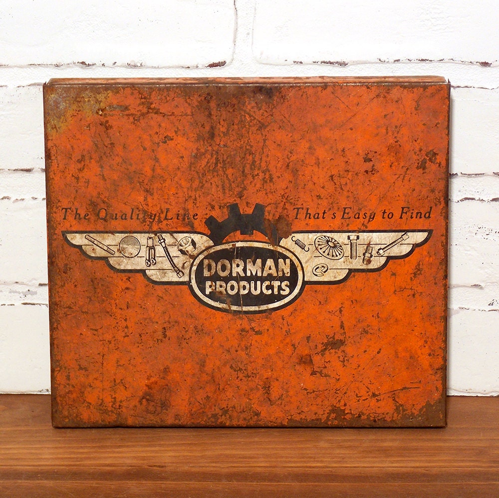 Dorman Products Metal Storage Organizer Box Divided Compartments Hinged ...