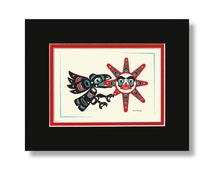 Popular items for raven steals the sun on Etsy