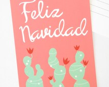 Unique spanish holiday card related items | Etsy