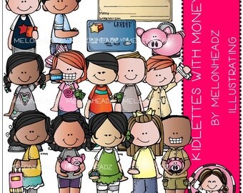 Summer Camp clip art Kidlettes by MelonheadzClipArt on Etsy