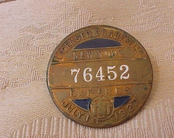 Chauffeur license | Etsy