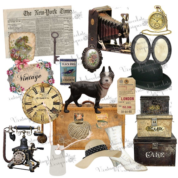 Digital Clip-art Vintage Scrapbook Elements Vintage png clip