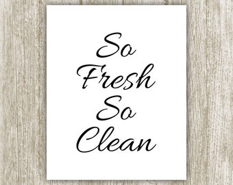 So fresh so clean | Etsy