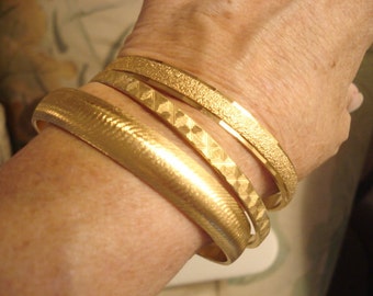 Monet gold bracelet | Etsy