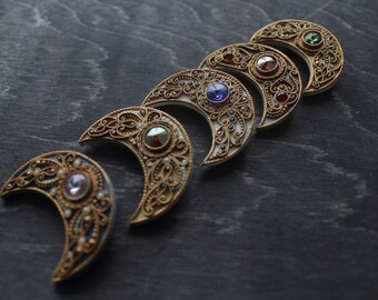 Unique purple moon related items | Etsy