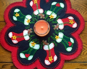 Wool Felt Candle Mat