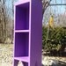 Small PURPLE Book Shelf Bookcase CD Movie Rack Multi