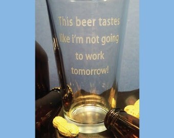 Funny pint glass | Etsy