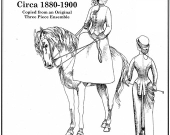 Riding habit pattern | Etsy