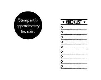 Checklist stamp | Etsy