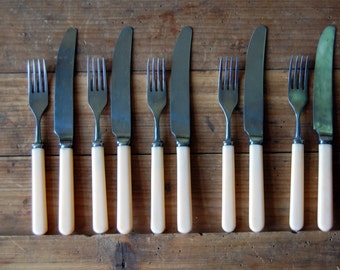 Unique ivory flatware related items | Etsy