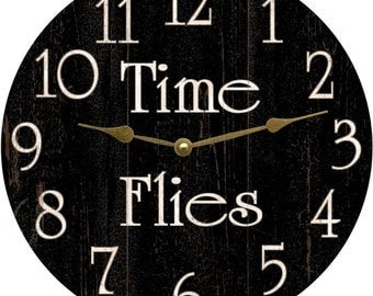 Professional Clock Office Wall by TimeFliesClocks on Etsy