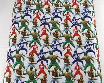 Power rangers fabric | Etsy