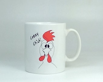 Unique chicken coffee mug related items | Etsy