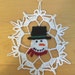 Snowman Snowflake pattern/not a finished product. no refund