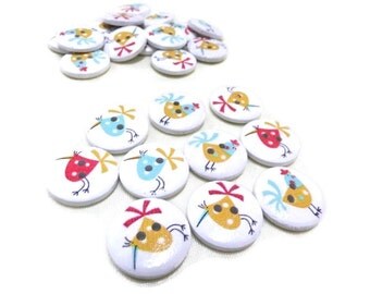 Chicken buttons | Etsy