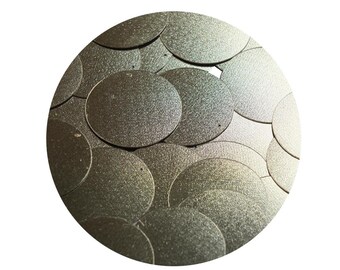 Silver sequin linen | Etsy