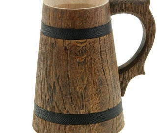 Wooden beer mug | Etsy