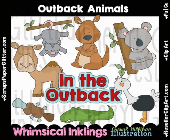Outback Animals Clip Art Commercial Use Digital Image Png