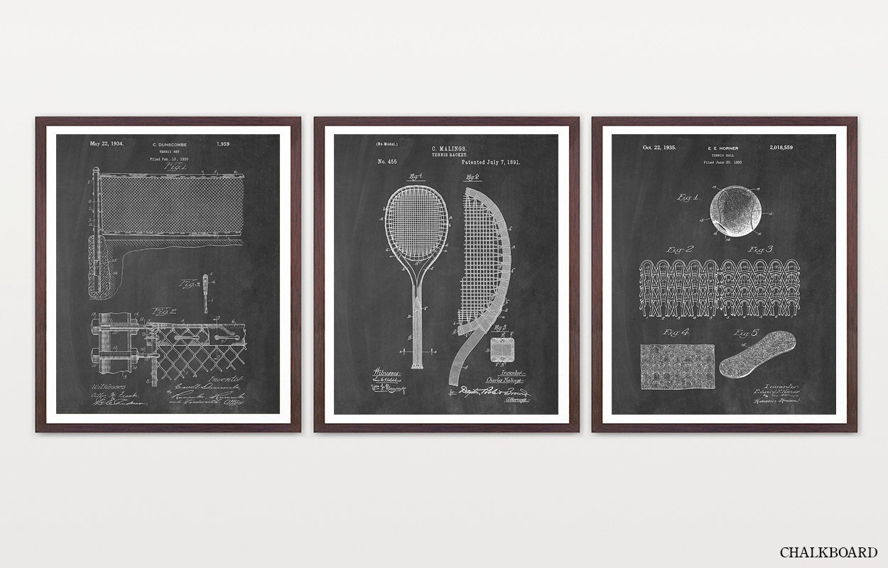 Tennis Poster Inventions of Tennis Tennis Racquet Tennis
