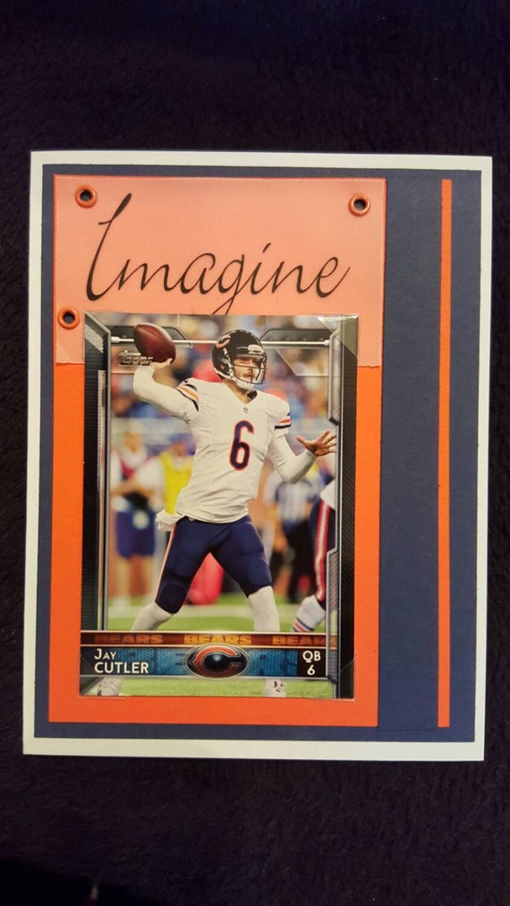 Chicago Bears Birthday card with a by CraftsbyKeCamMommy on Etsy