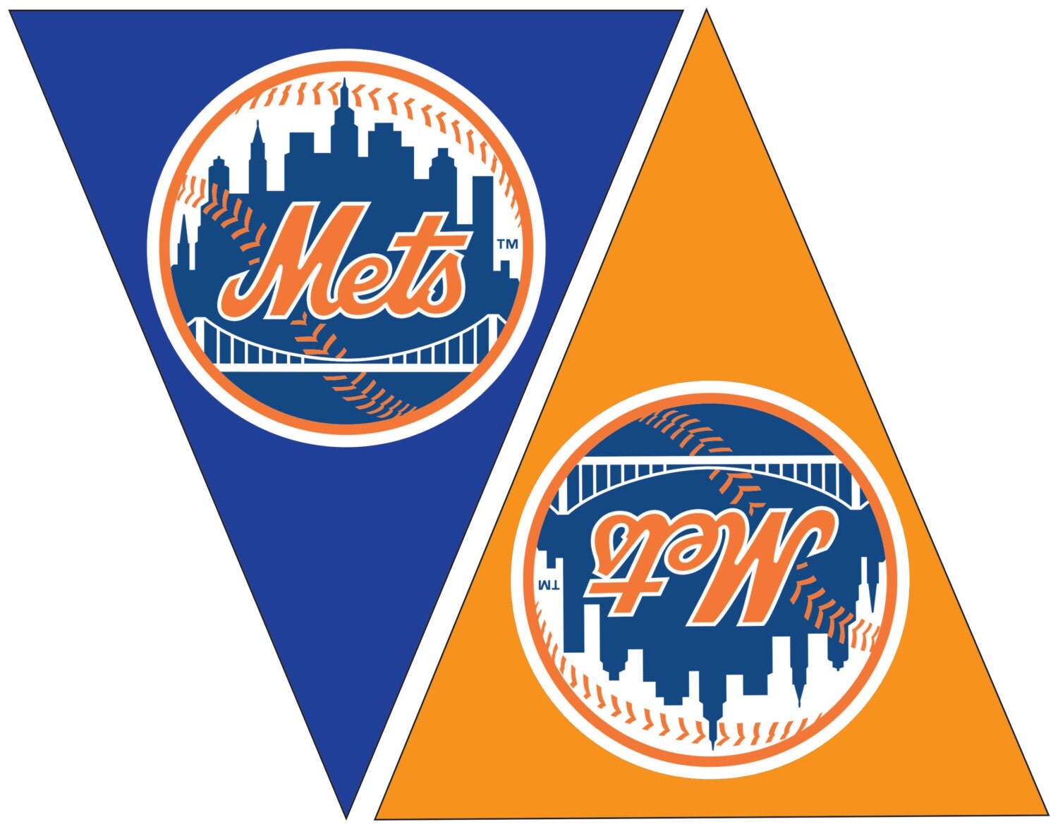 New York Mets printable banner flag for World Series Part