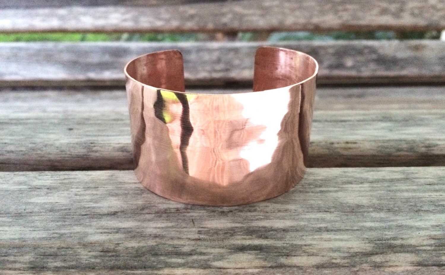 Cold Worked Hammered Copper Cuff Bracelet Customized