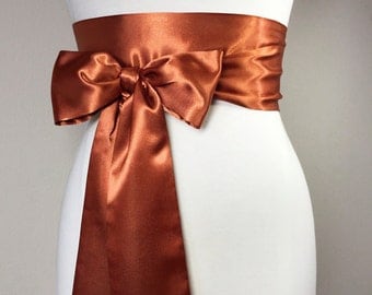 Burnt orange belt | Etsy